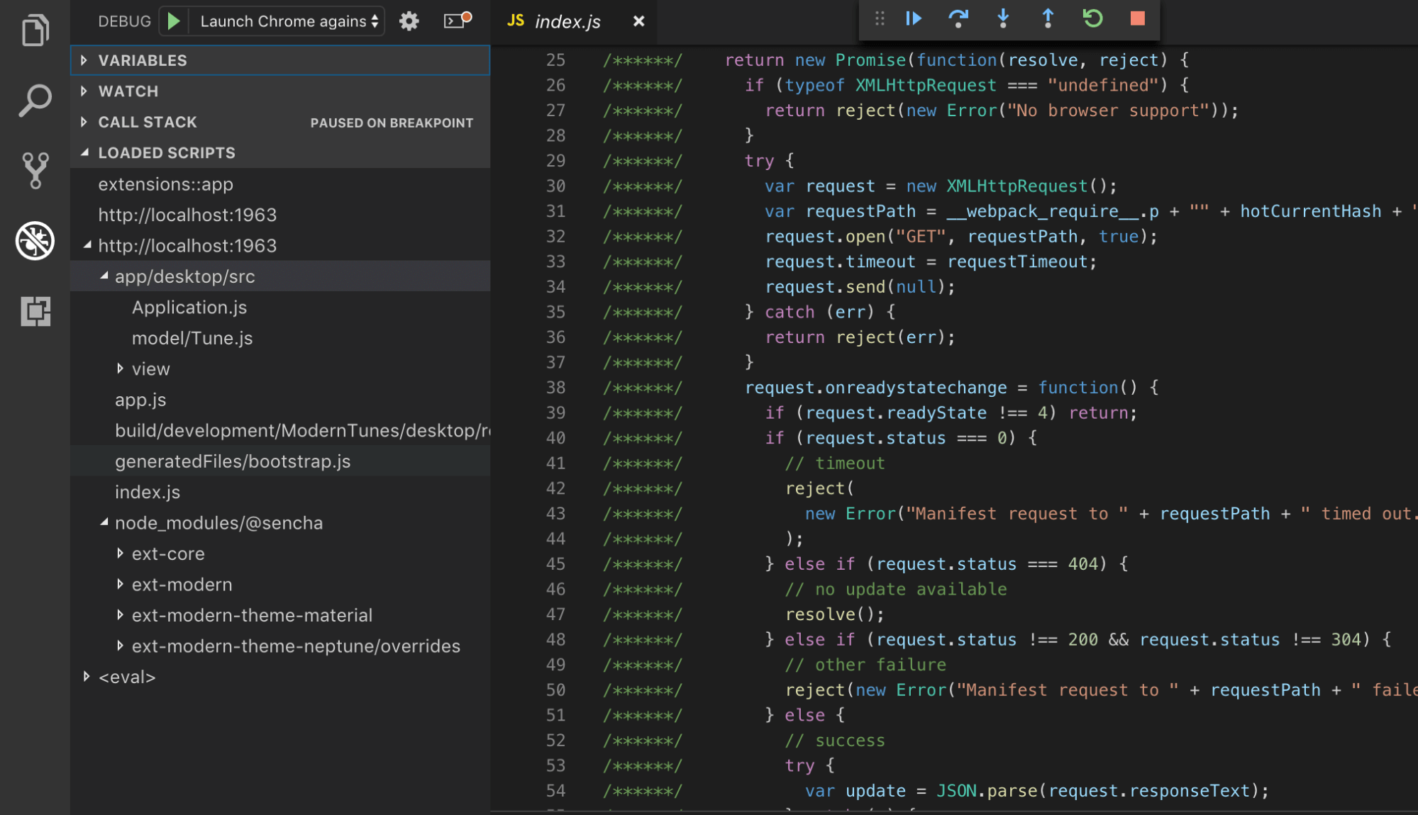 Debugging Ext JS Apps with Visual Studio Code and Chrome - Sencha